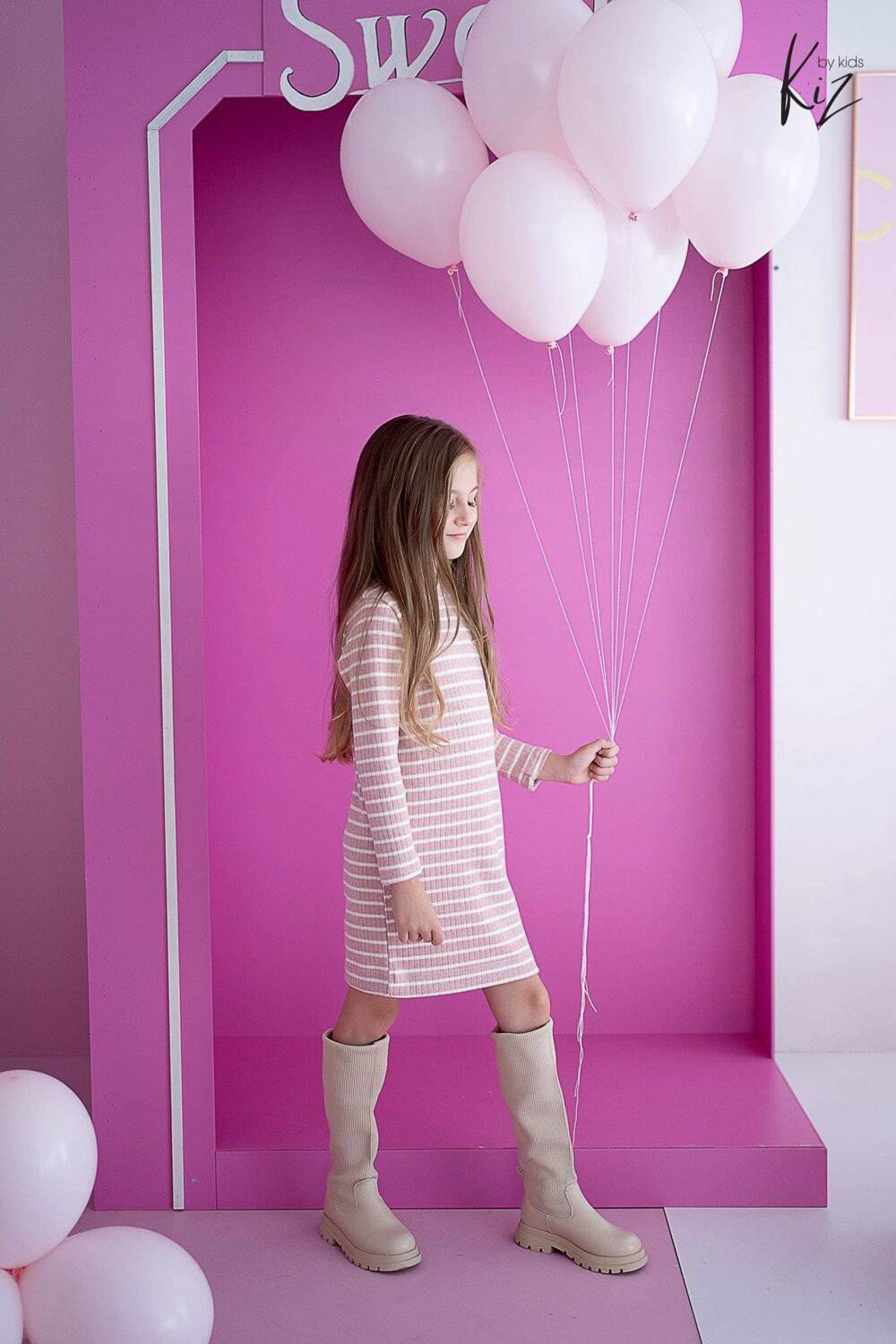 All For Kids Dress Positive Pink | GIRL \ DRESSES \ EVERYDAY \ LONG ...