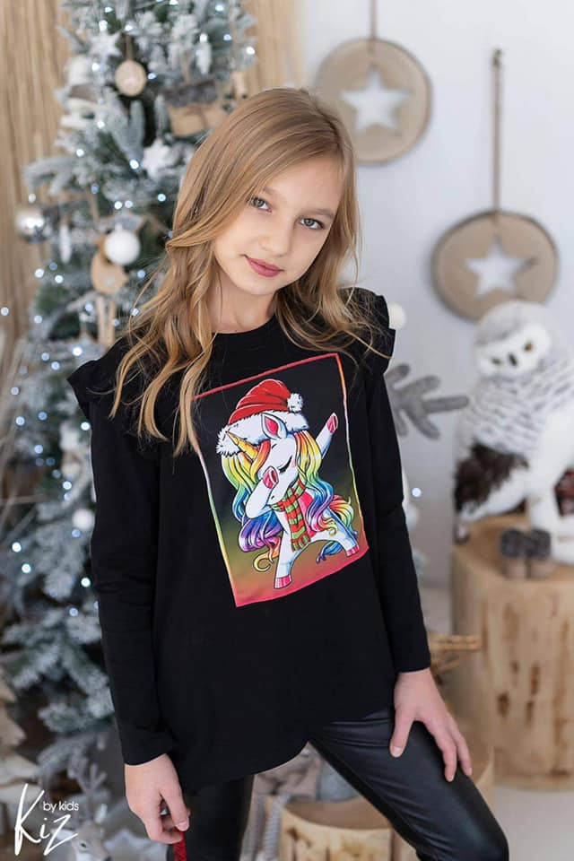 Kizz Tunica Einhorn Schwarze Rose | MÄDCHEN \ BLUSEN KUP ZA PUNKTY