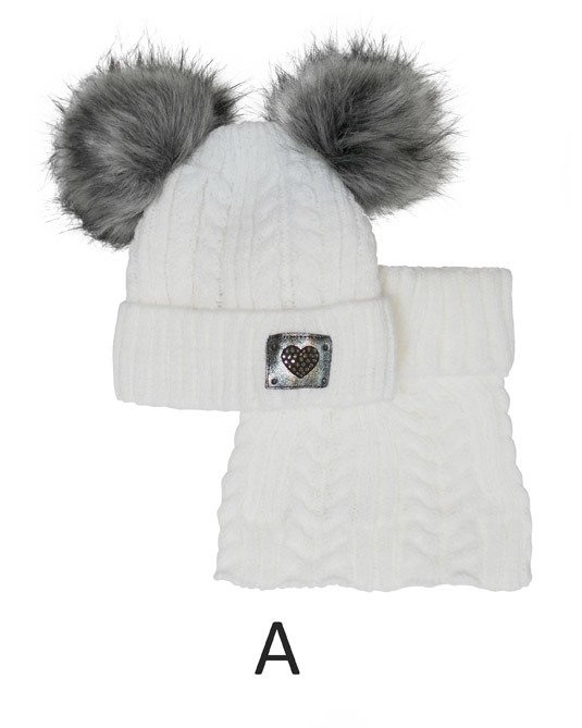 CAP + COWL WINTER WHITE | GIRL \ ACCESORIES \ CAPS \ WINTER JACKETS ...